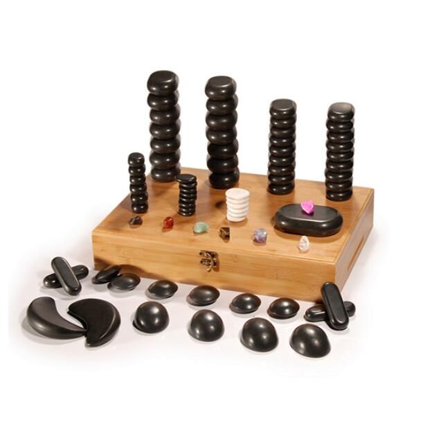 Deluxe 76 Pcs Massage Stone Set Basalt Stone Set Massage
