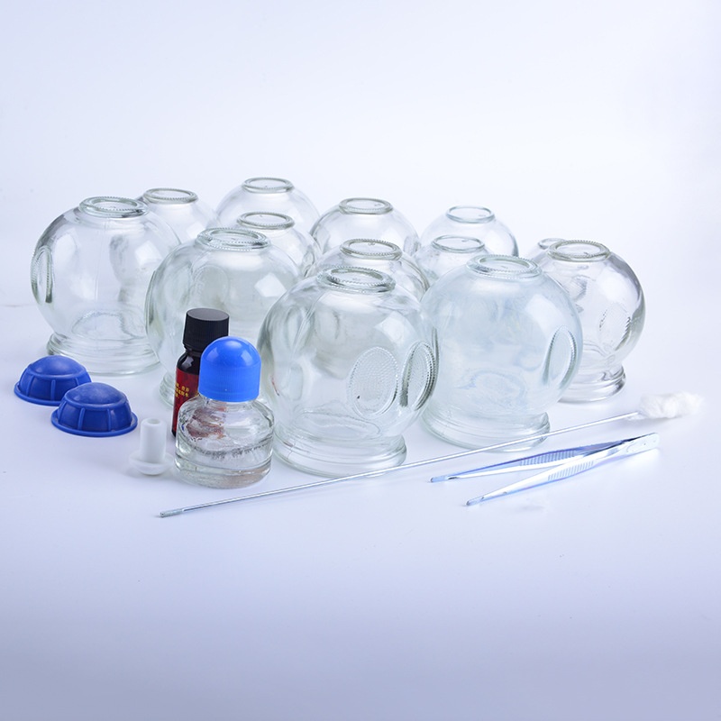 Glass cupping set